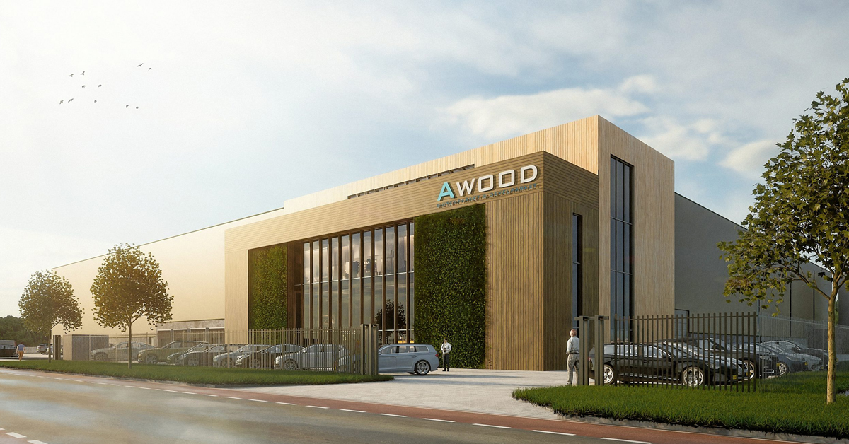 Bedrijfspand Awood wordt het nieuwe houten pareltje op bedrijventerrein ...